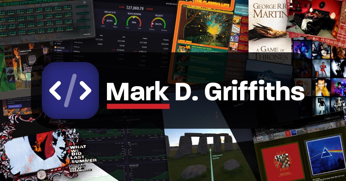 Mark D Griffiths | Full Stack Engineer and Designer